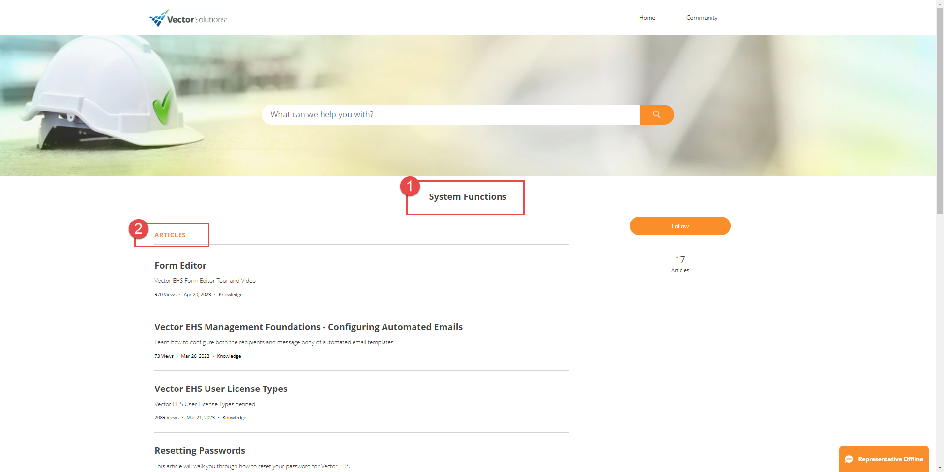 How to Use the EHS Support Center