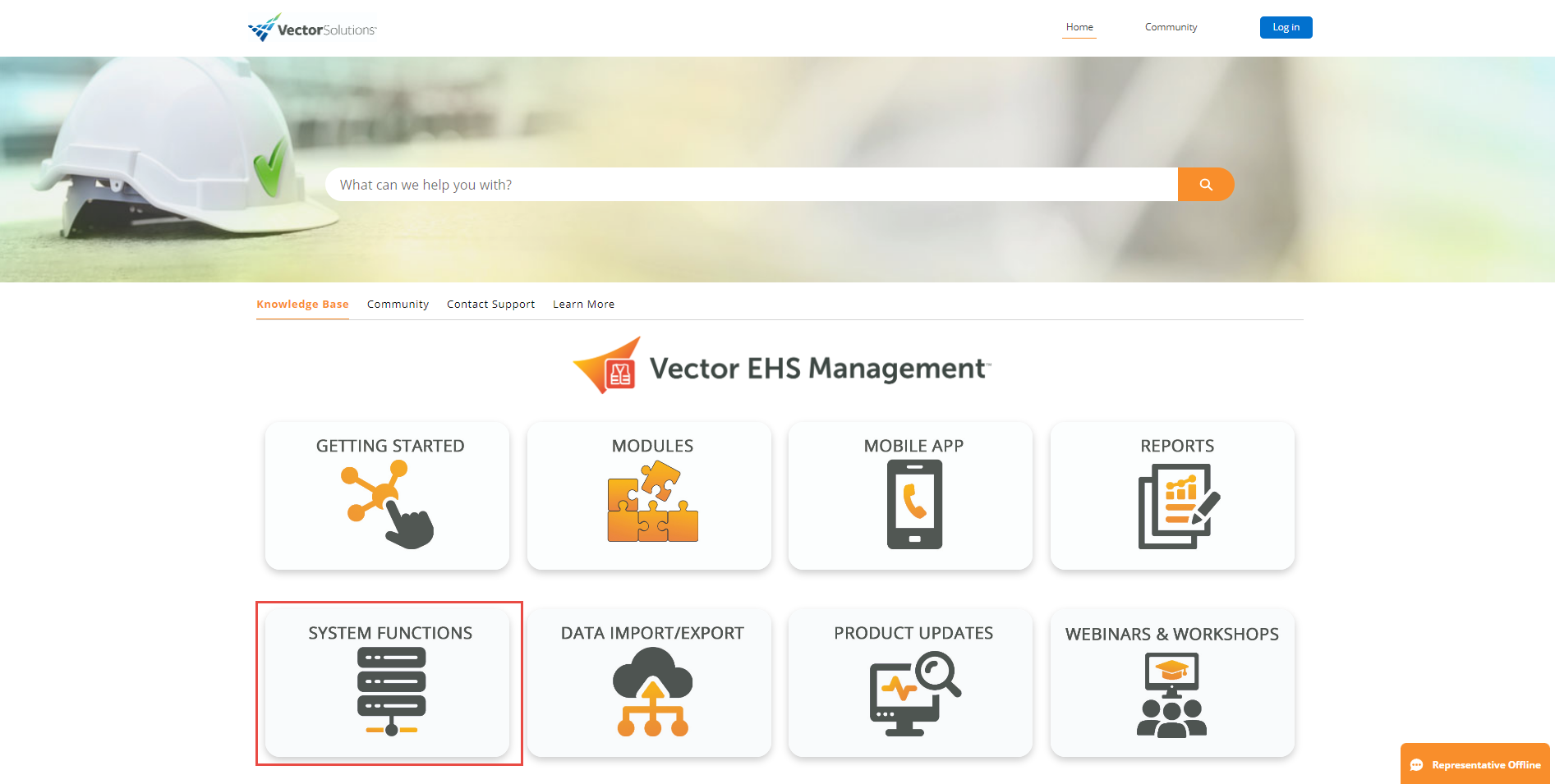 How to Use the EHS Support Center