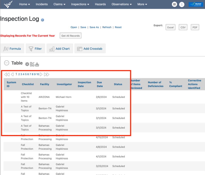 Vector EHS Management Release Notes - 6.23